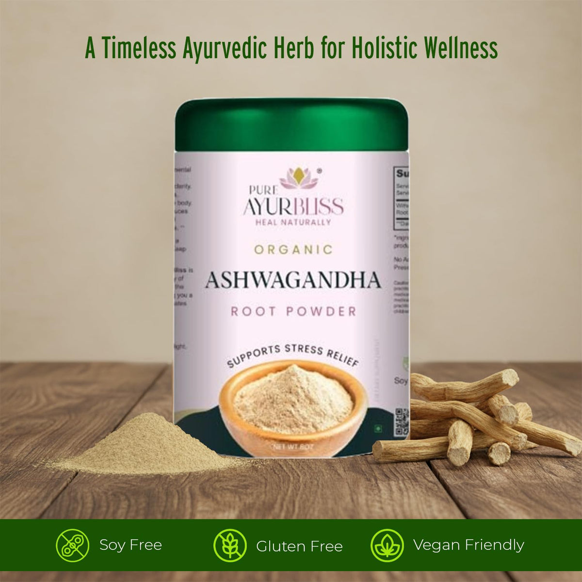 Herbal Ashwagandha powder for better sleep