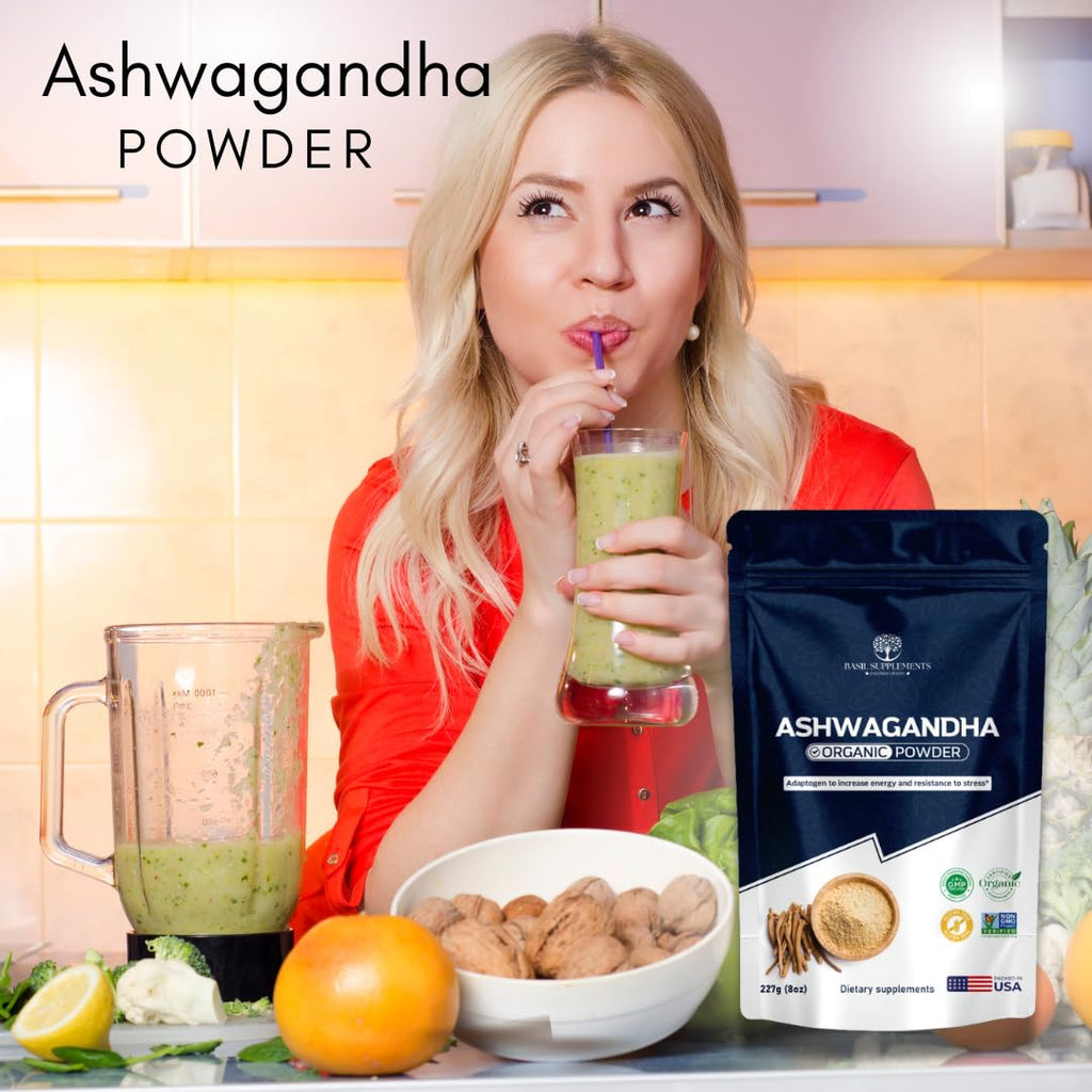 Herbal Ashwagandha powder for wellness