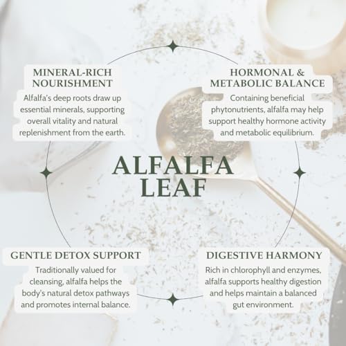 Herbal benefits of alfalfa leaf