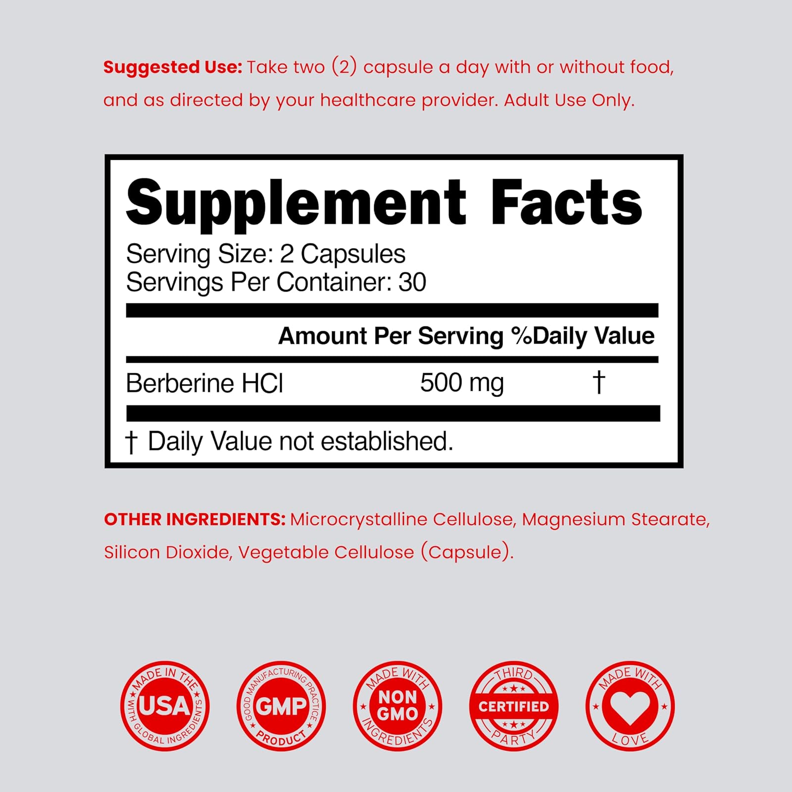 herbal berberine capsules for weight management