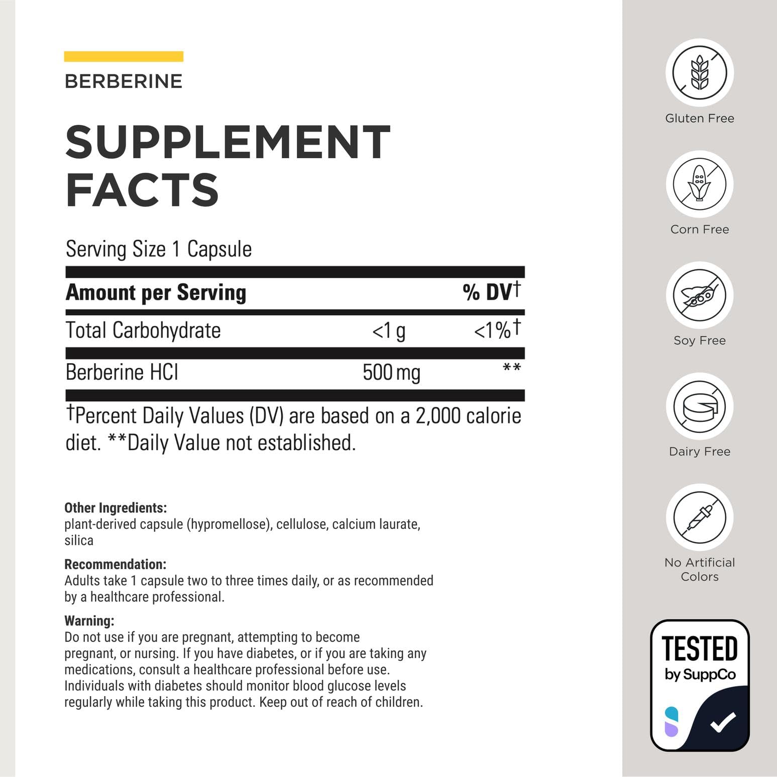 herbal berberine capsules for wellness