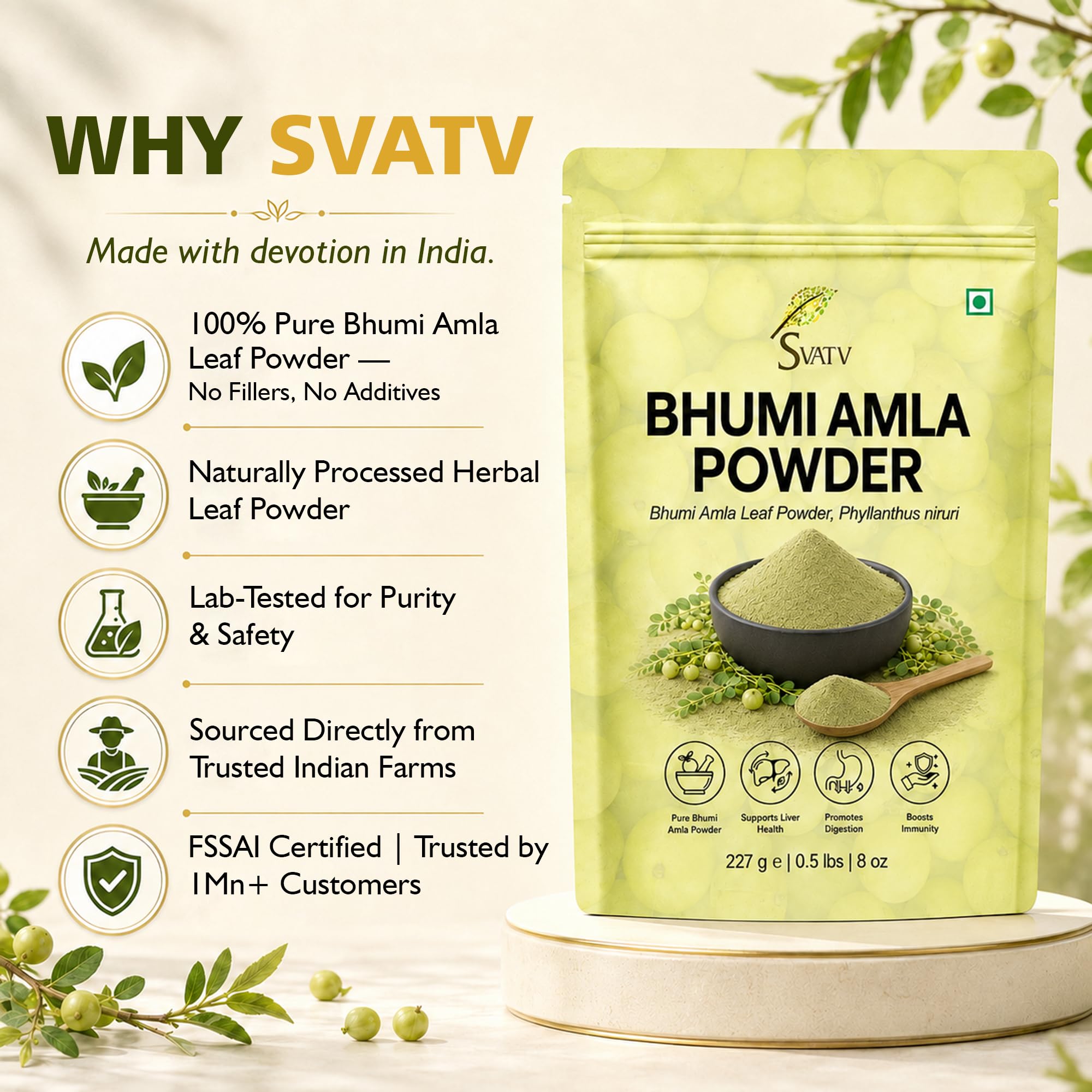 Herbal Bhumi Amla Powder dosage