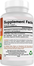 Herbal bilberry extract for wellness