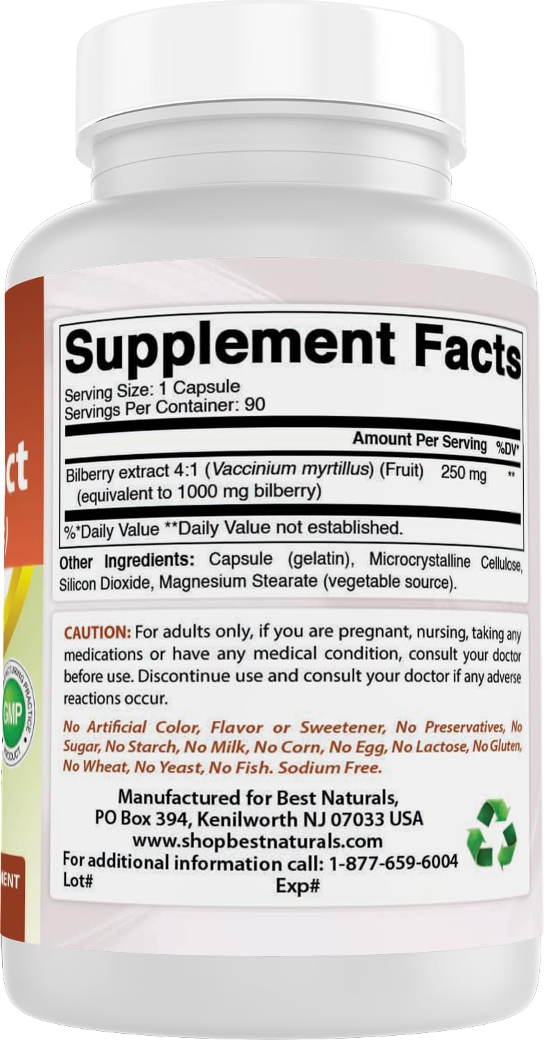 Herbal bilberry extract for wellness