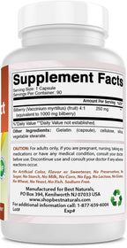 Herbal bilberry for overall wellness
