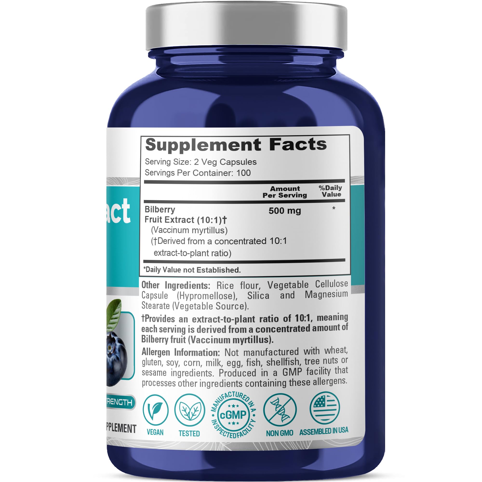 herbal bilberry formula for vision