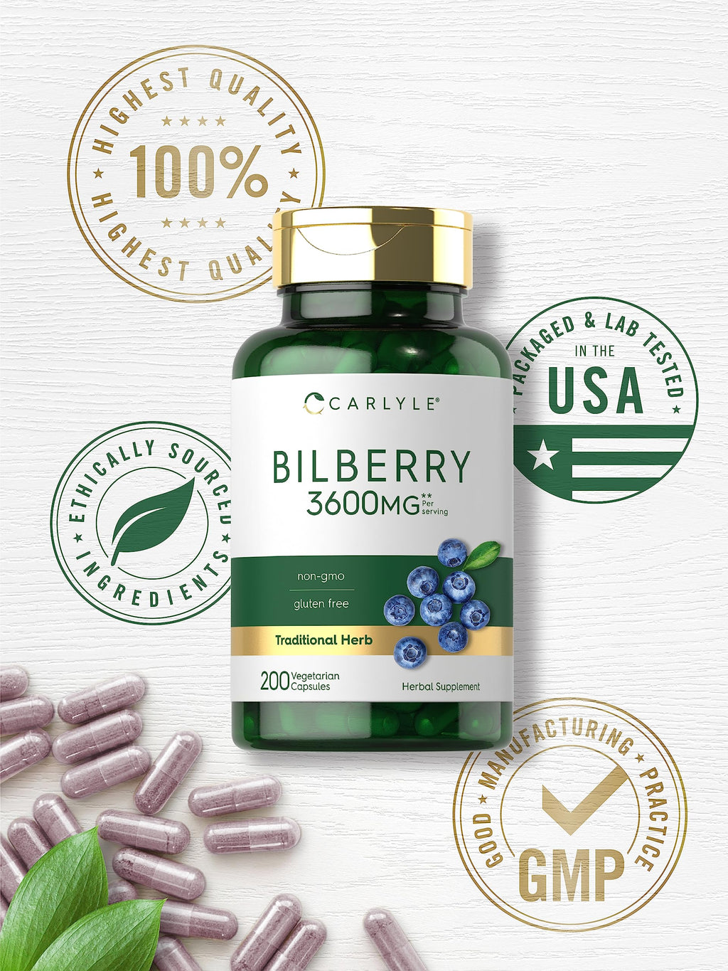 herbal bilberry supplement for daily use