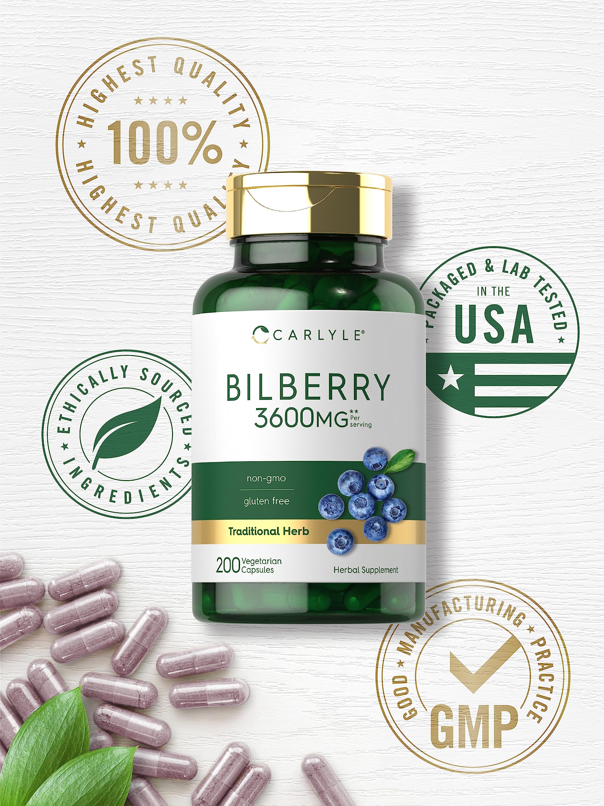 herbal bilberry supplement for daily use