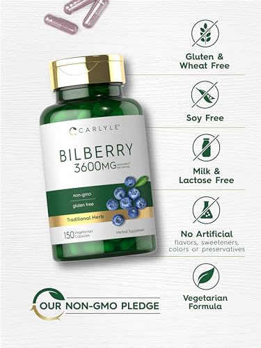 Herbal bilberry supplement for overall wellness