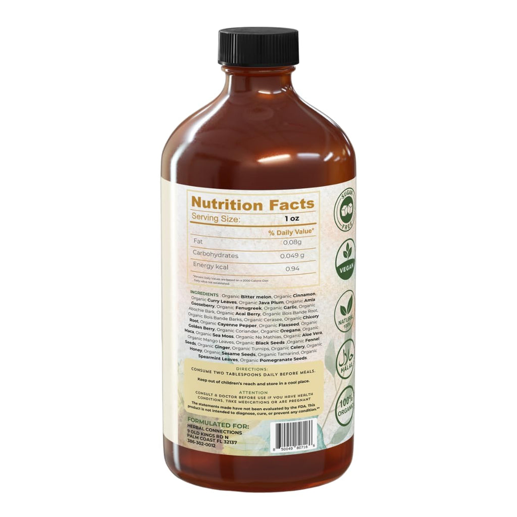 Herbal bitters with maca and honey