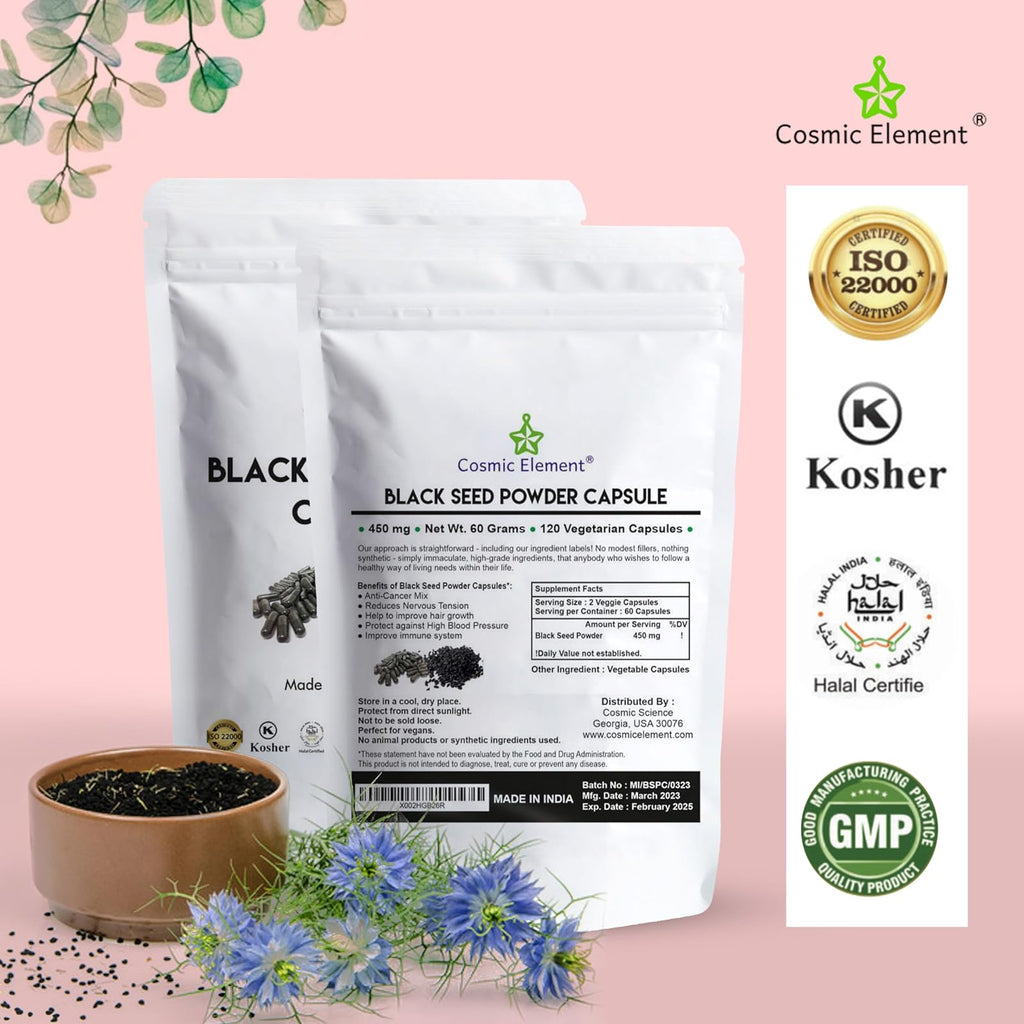 herbal black seed powder for wellness