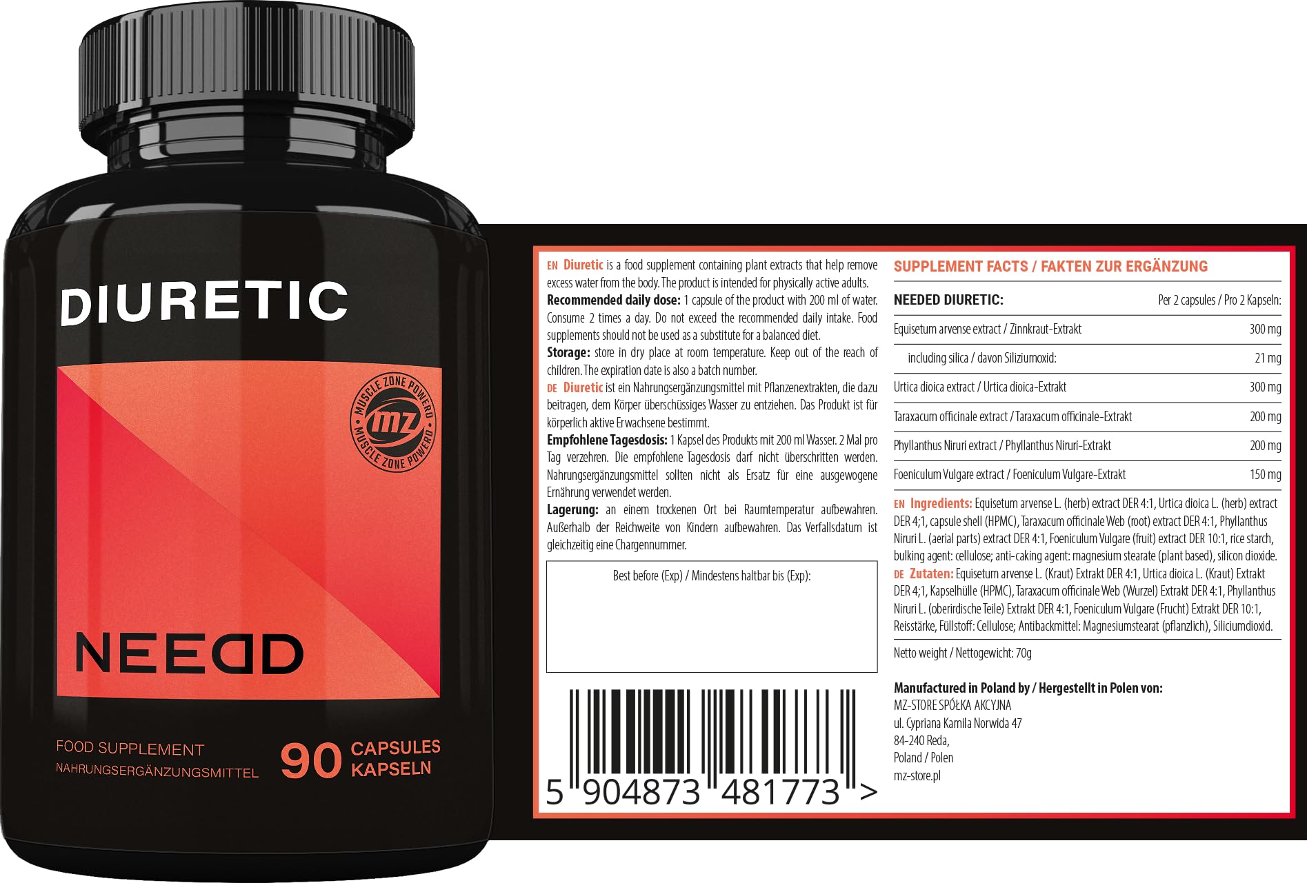 herbal blend diuretics with horsetail