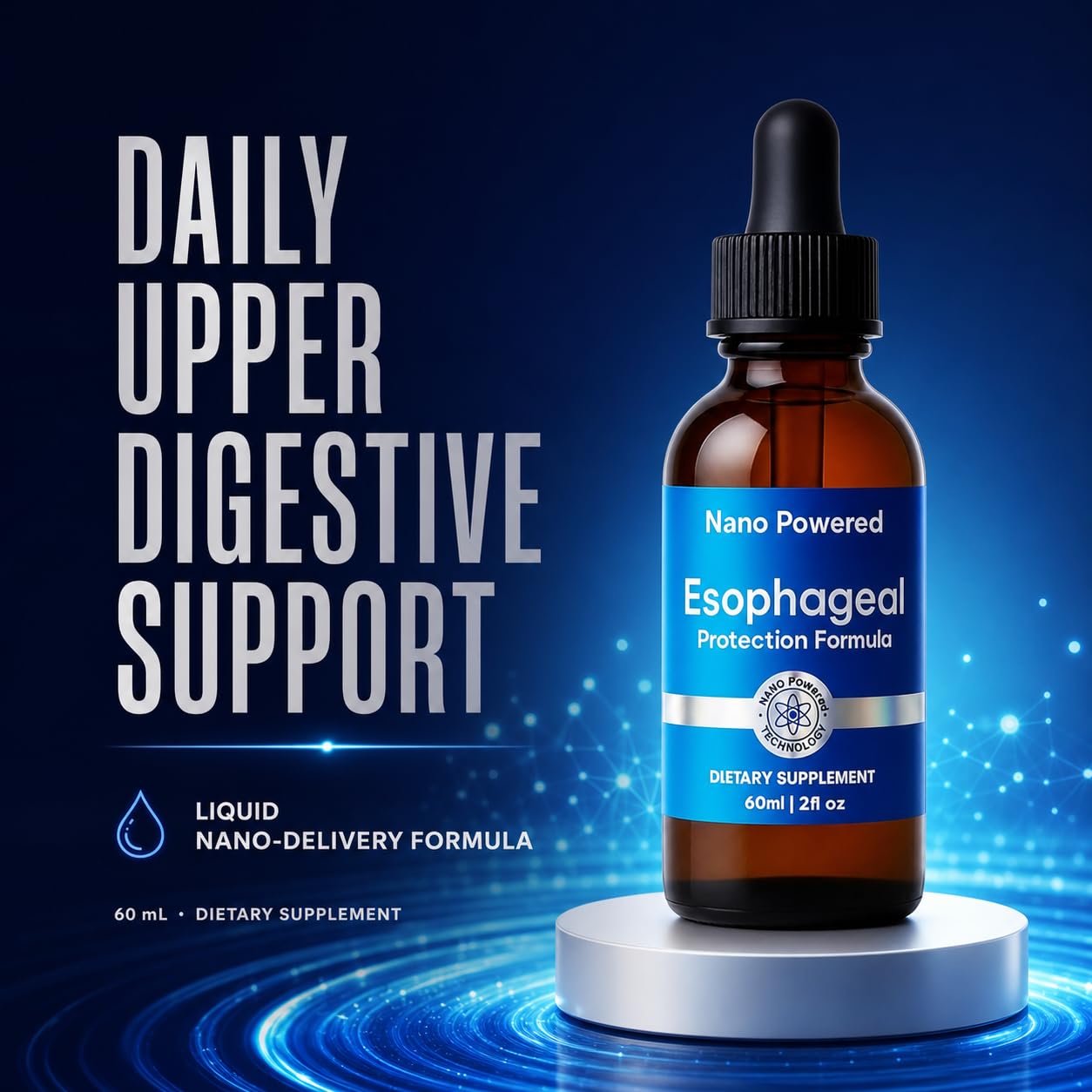 Herbal blend esophageal support drops