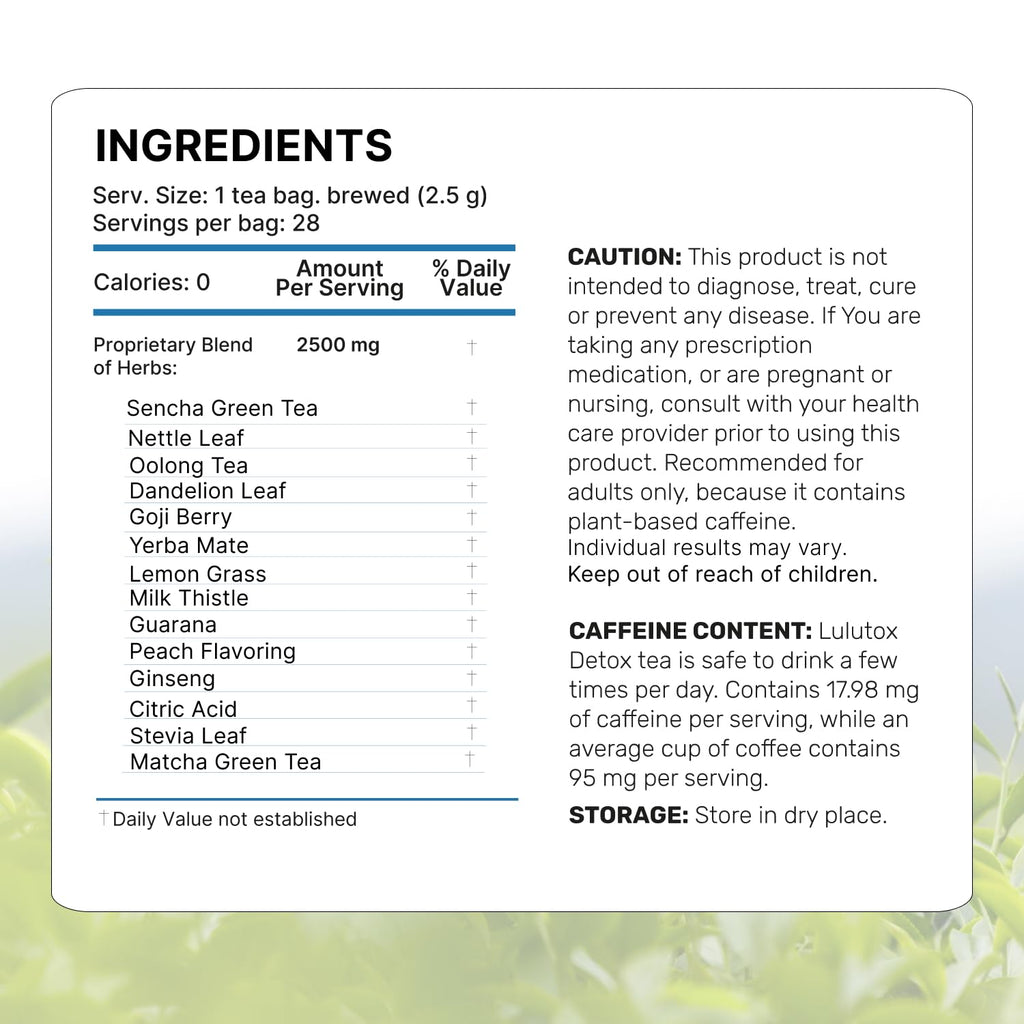 herbal blend for detoxifying