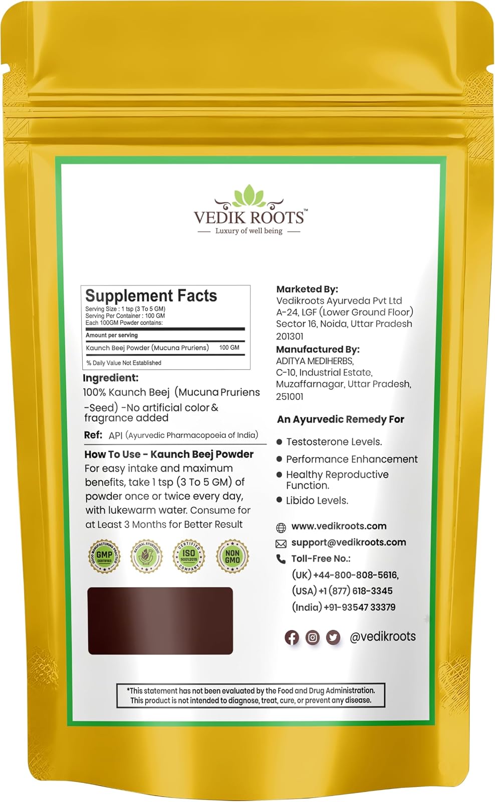 Herbal blend for energy boost