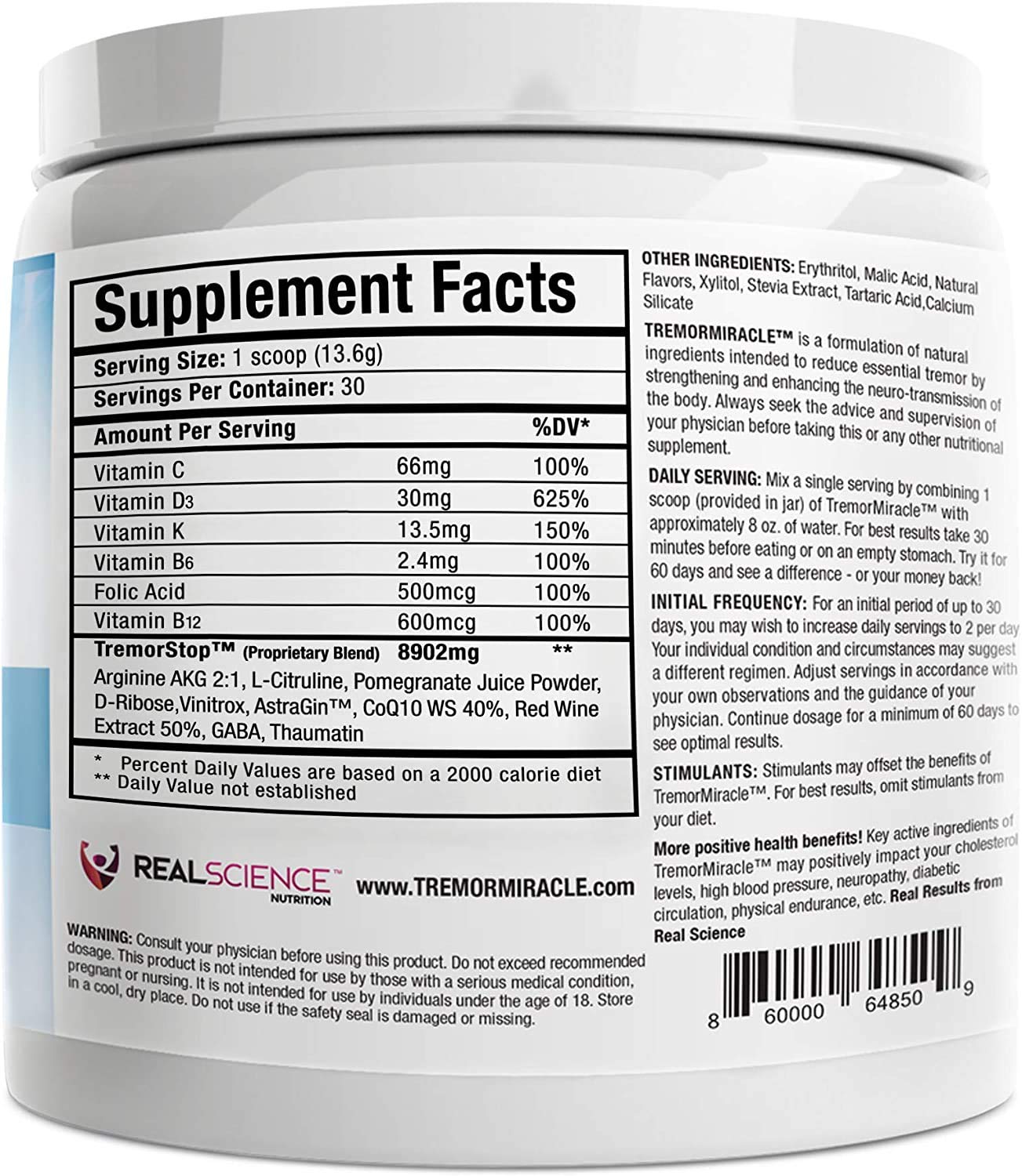 herbal blend for tremor management