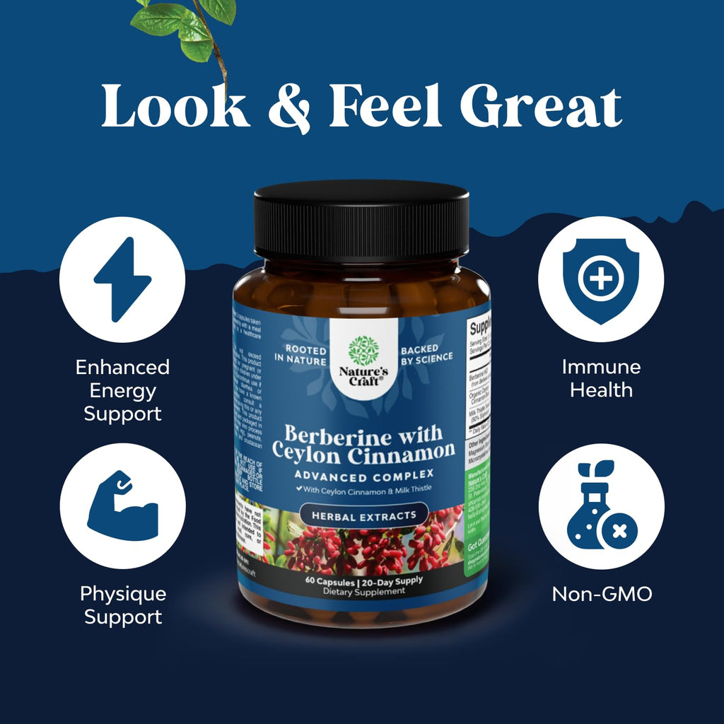 herbal blend of berberine and cinnamon