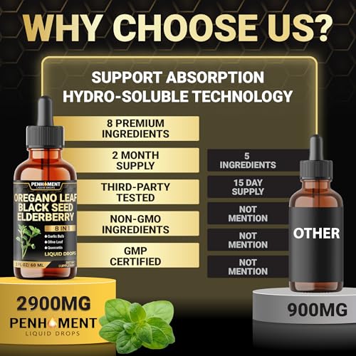 herbal blend of oregano and olive leaf