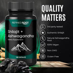 herbal blend of shilajit and ashwagandha