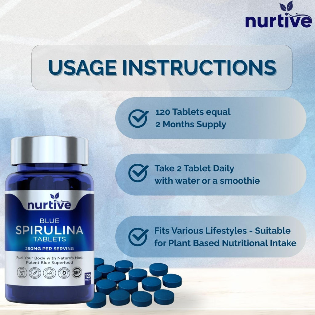 Herbal blend with Blue Spirulina
