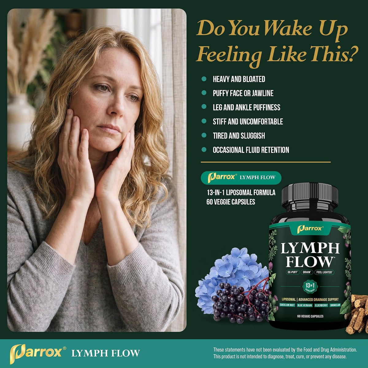 Herbal blend with cleavers and dandelion