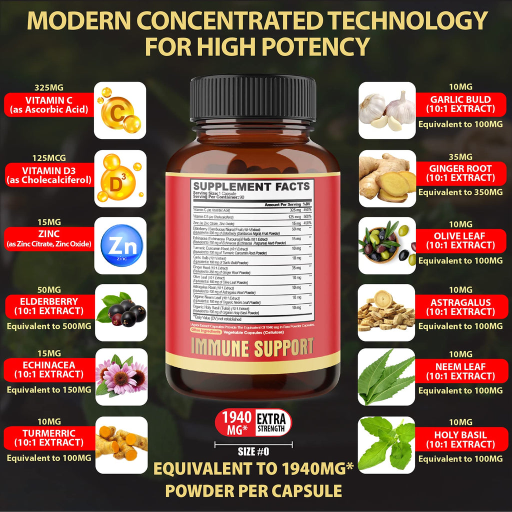 Herbal blend with elderberry and turmeric