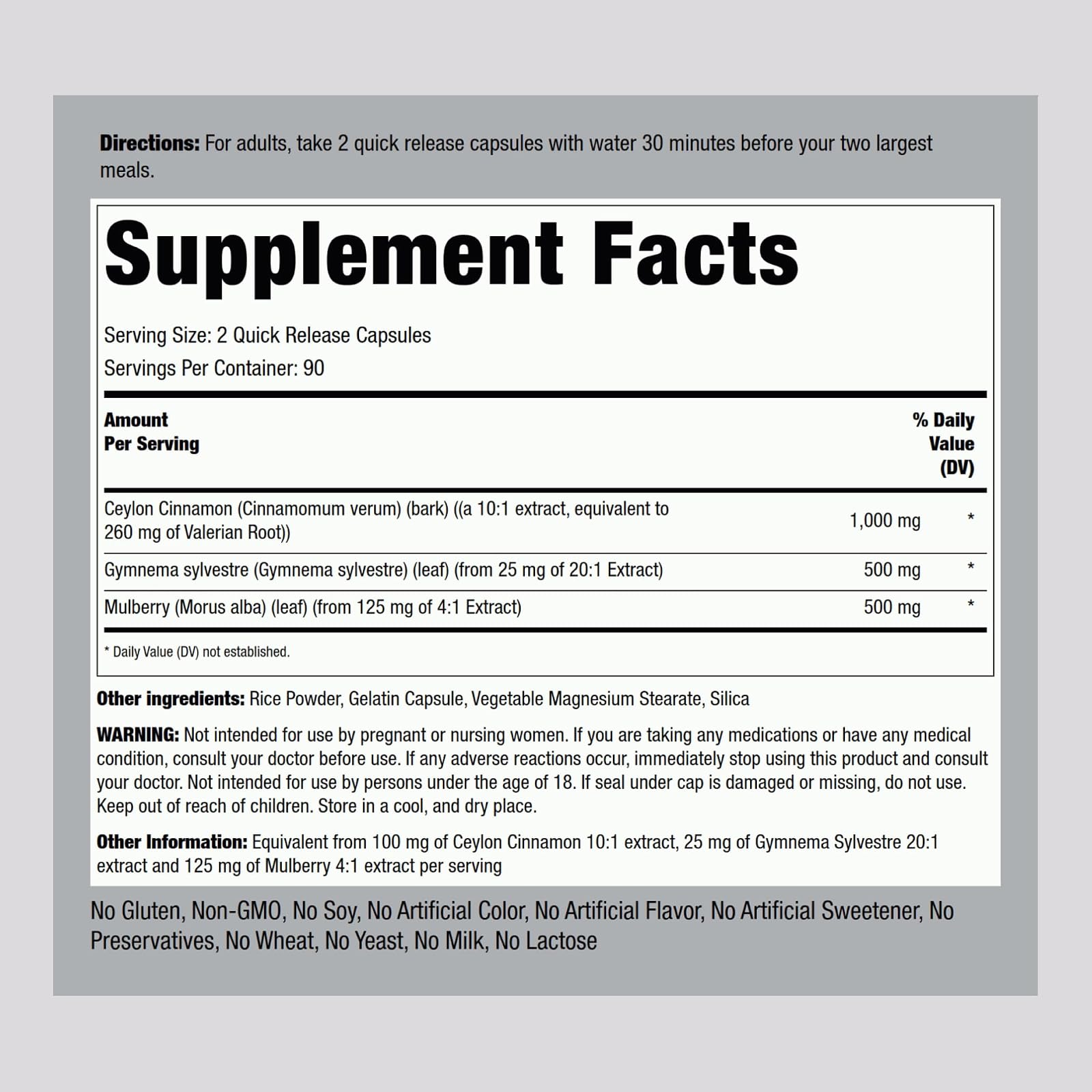 Herbal blend with Gymnema and Mulberry