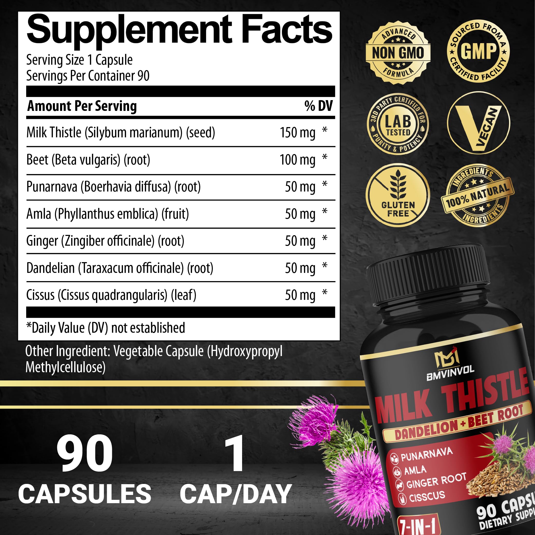 herbal blend with milk thistle and beet root
