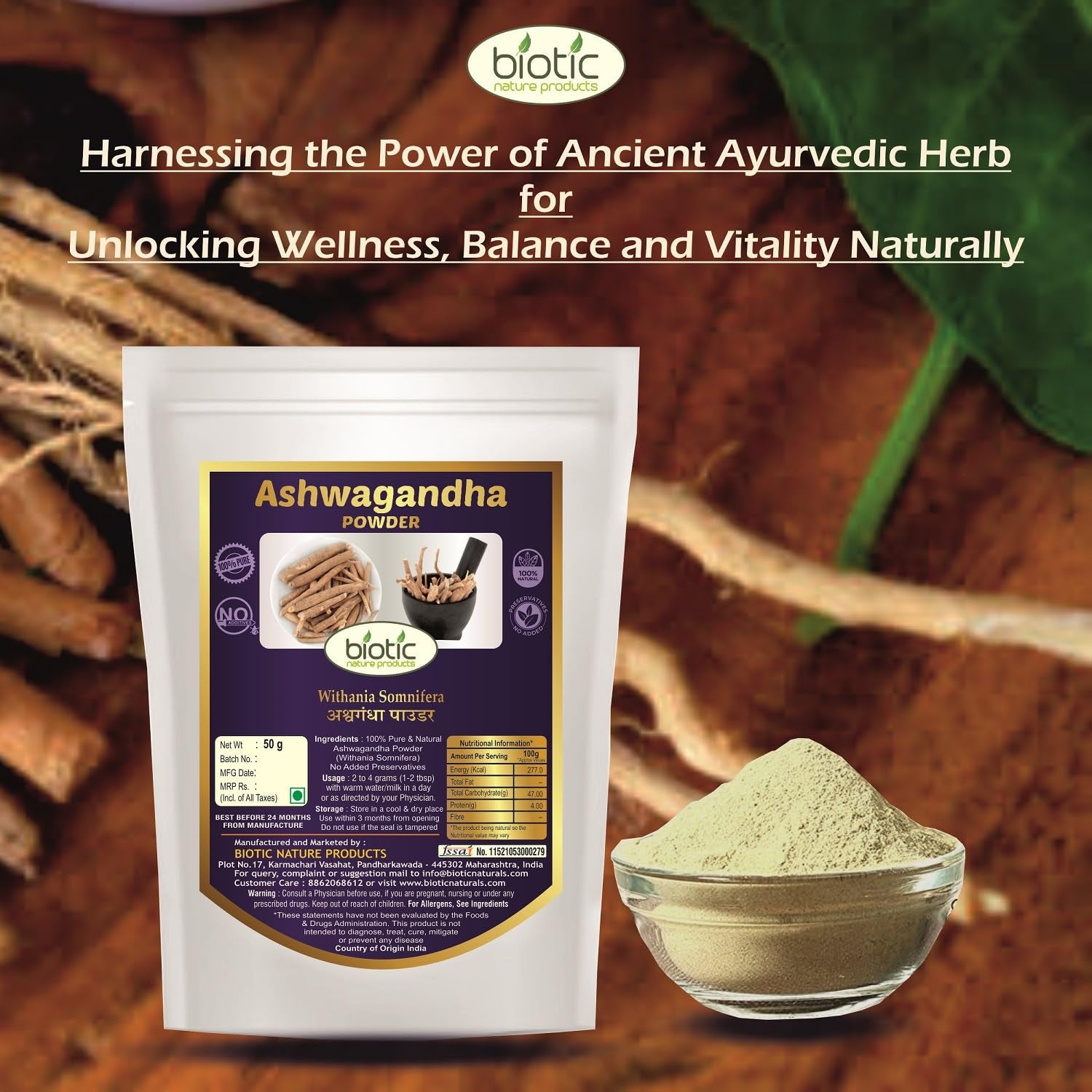 herbal blended vitamin & mineral supplements for vitality