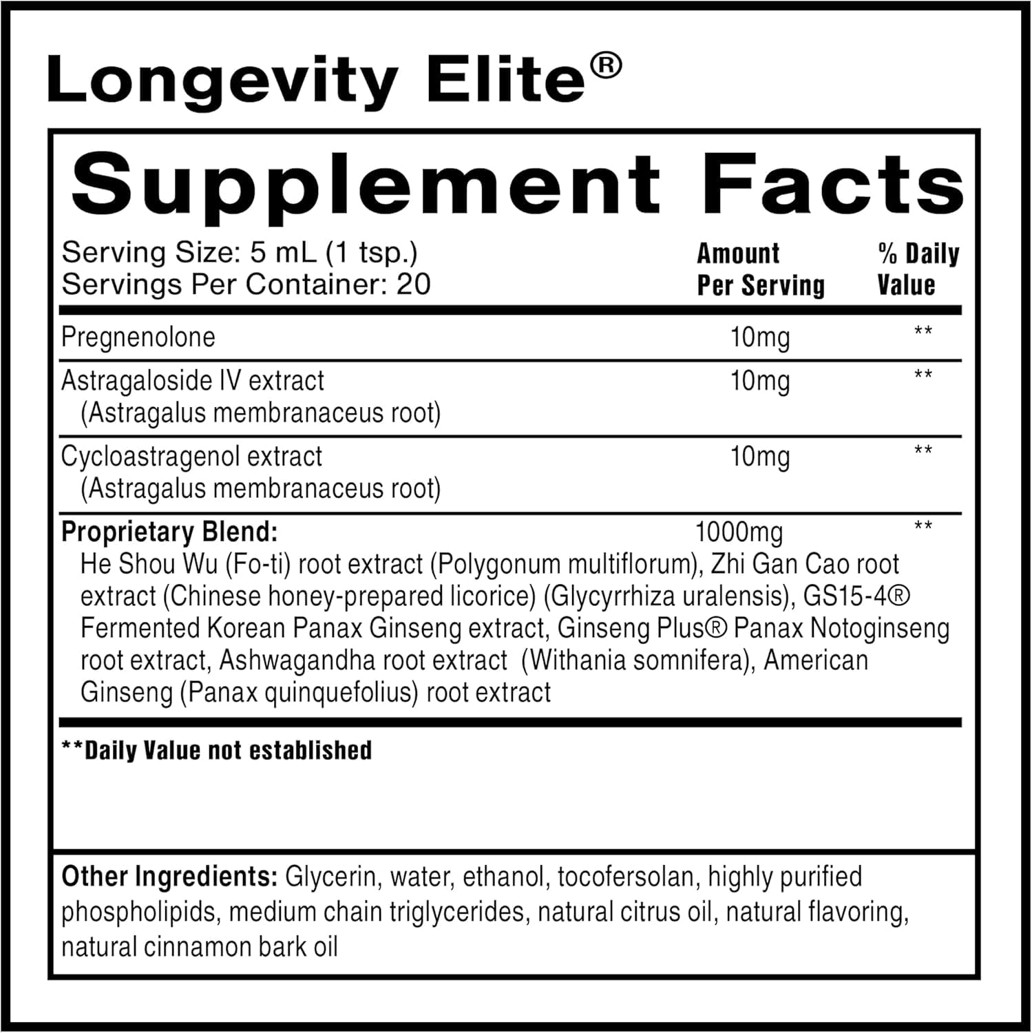 herbal blended vitamin supplement for aging