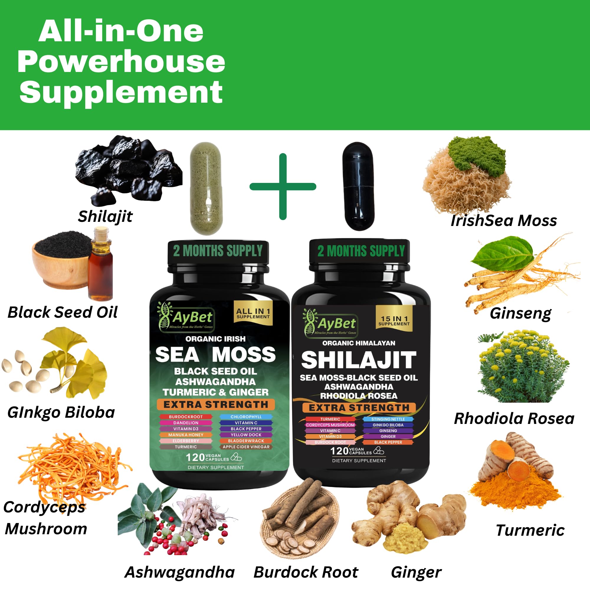 Herbal blended vitamins for wellness