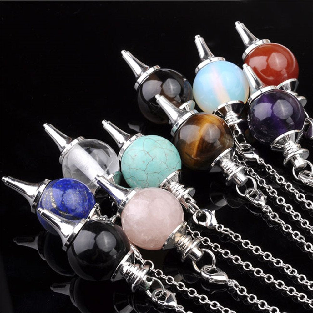 Herbal blends crystal pendulums collection