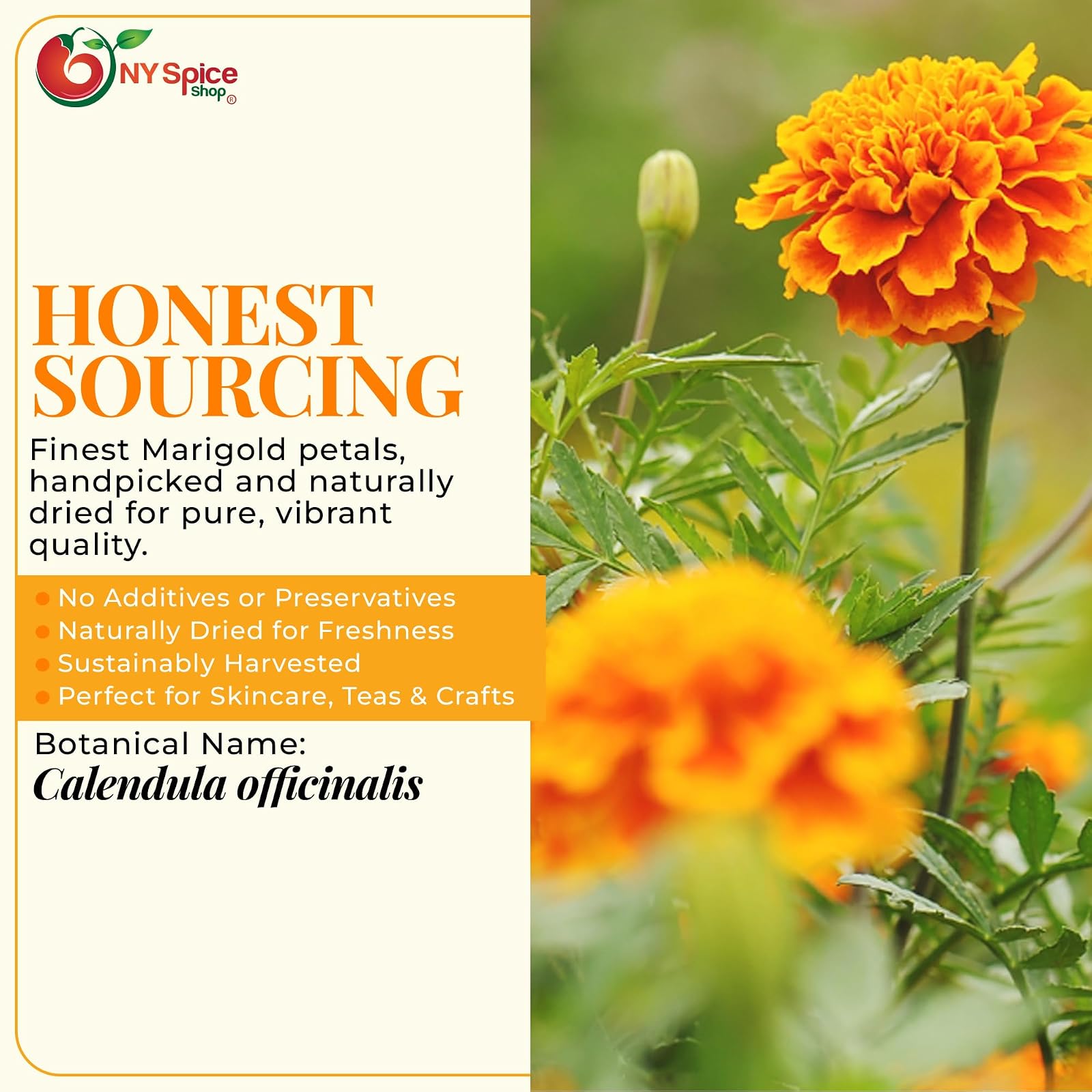 herbal blends featuring calendula petals