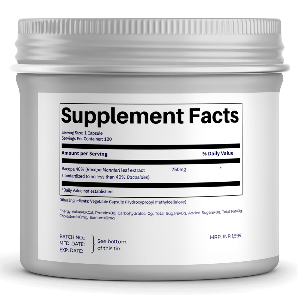 herbal brain health supplement bacopa