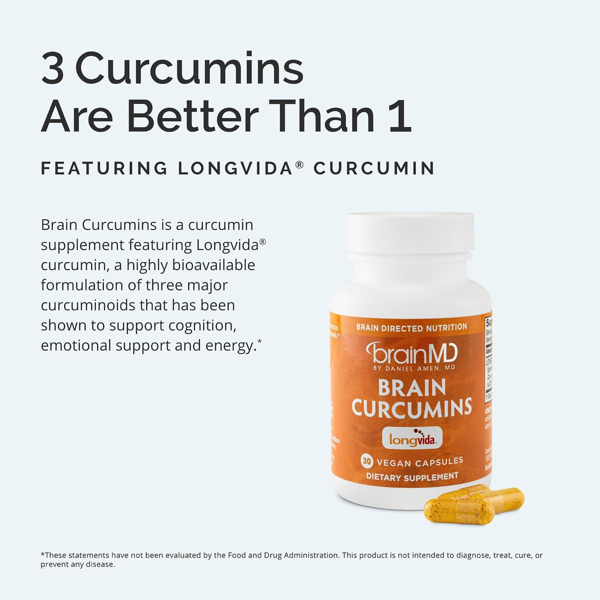 Herbal brain health support capsules