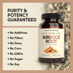 herbal burdock root for detox support