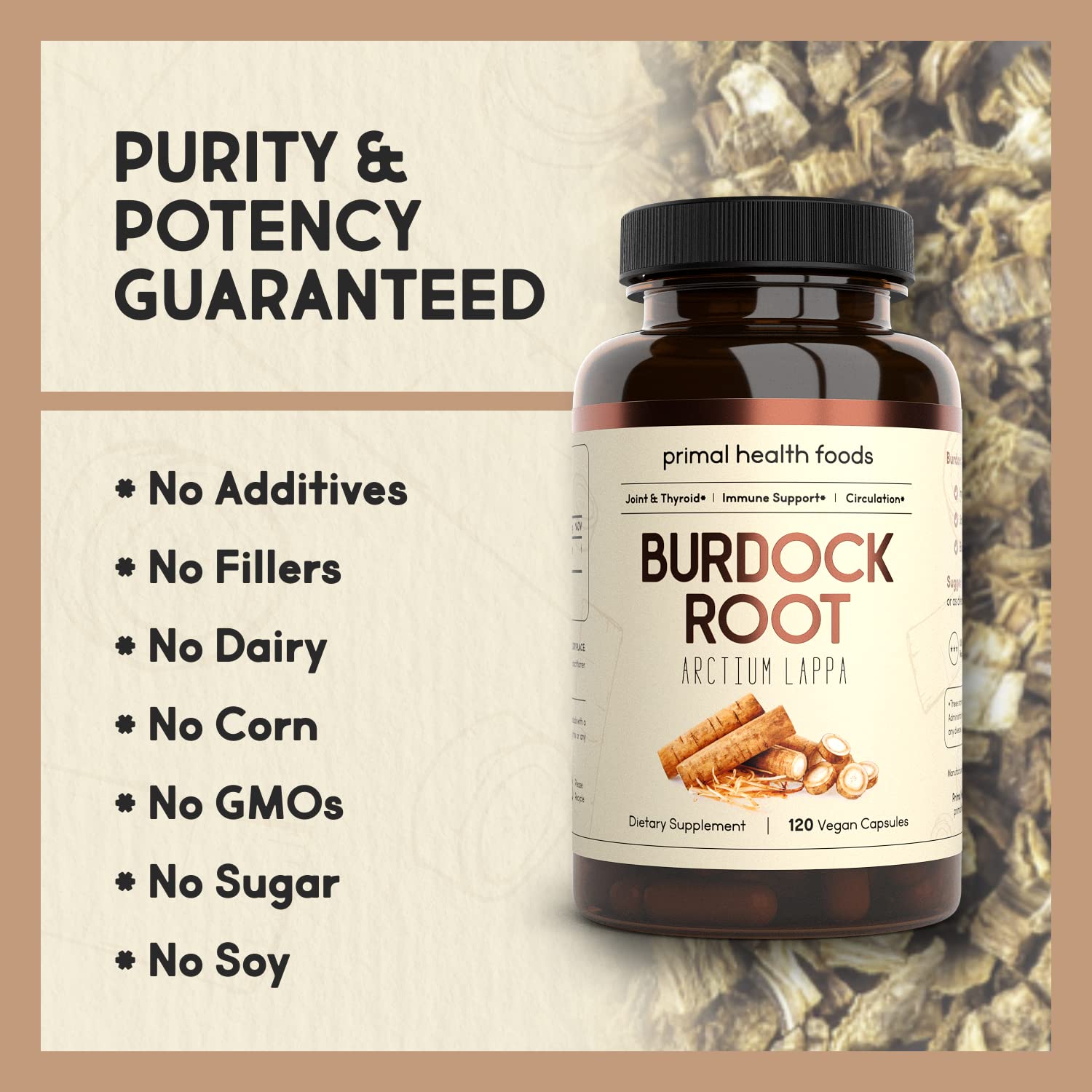 herbal burdock root for detox support