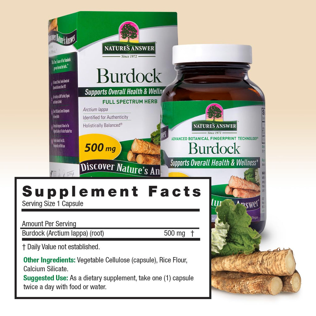 Herbal Burdock Root for wellness