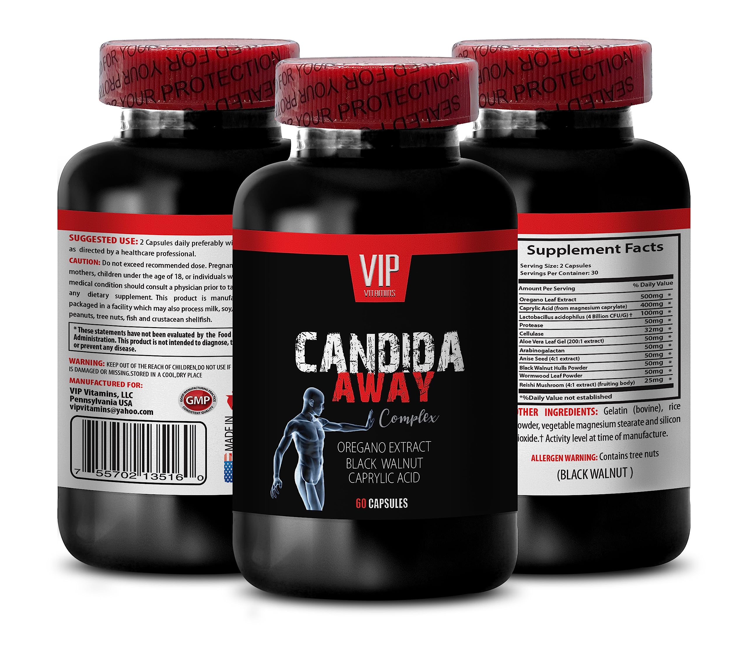 herbal capsules for candida support