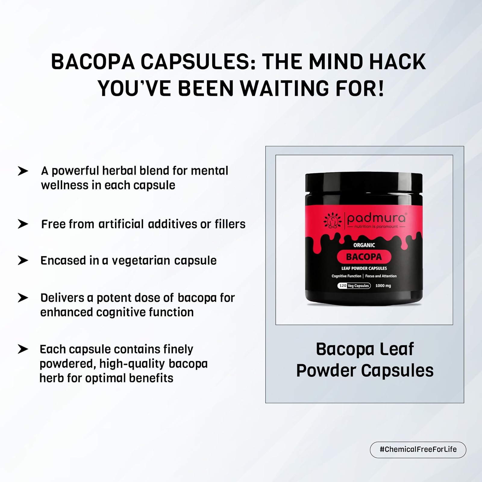 Herbal capsules for cognitive support