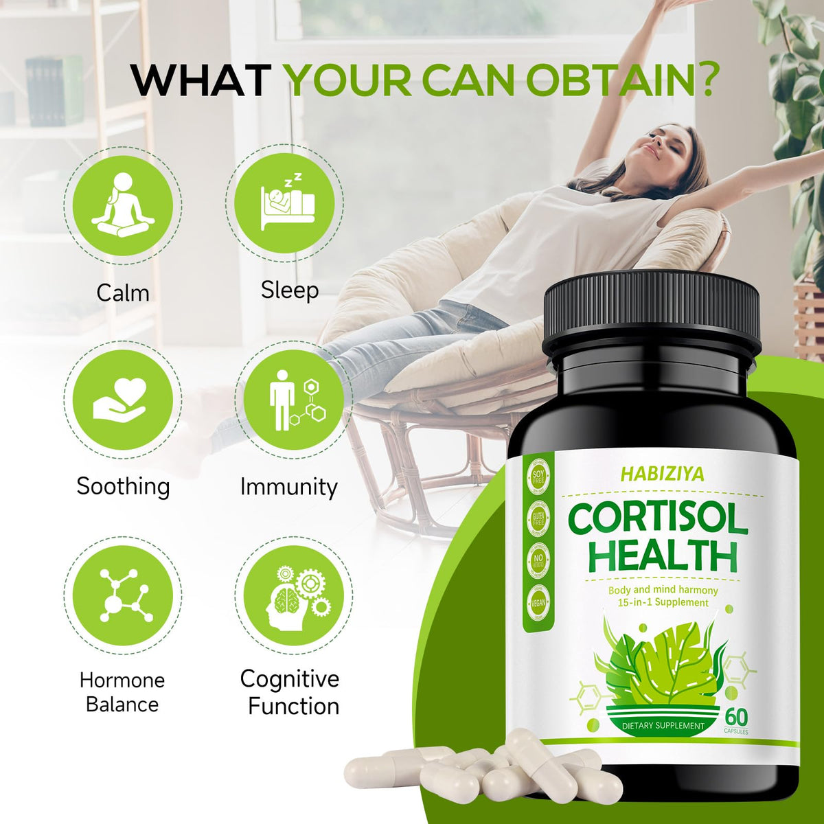 herbal capsules for cortisol balance