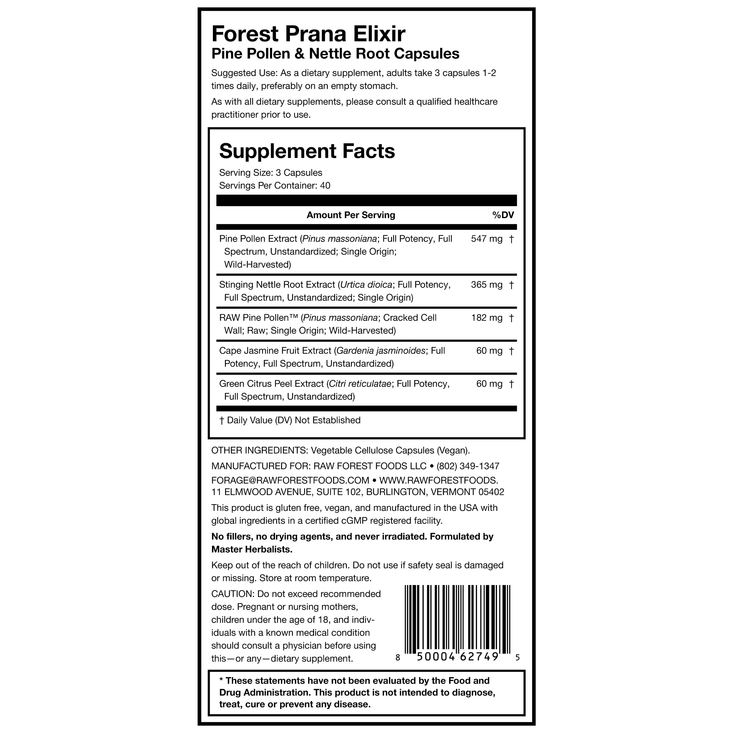 herbal capsules for enhanced performance