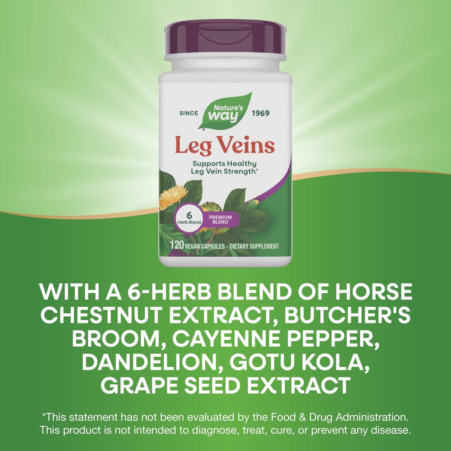 Herbal capsules for improved leg comfort