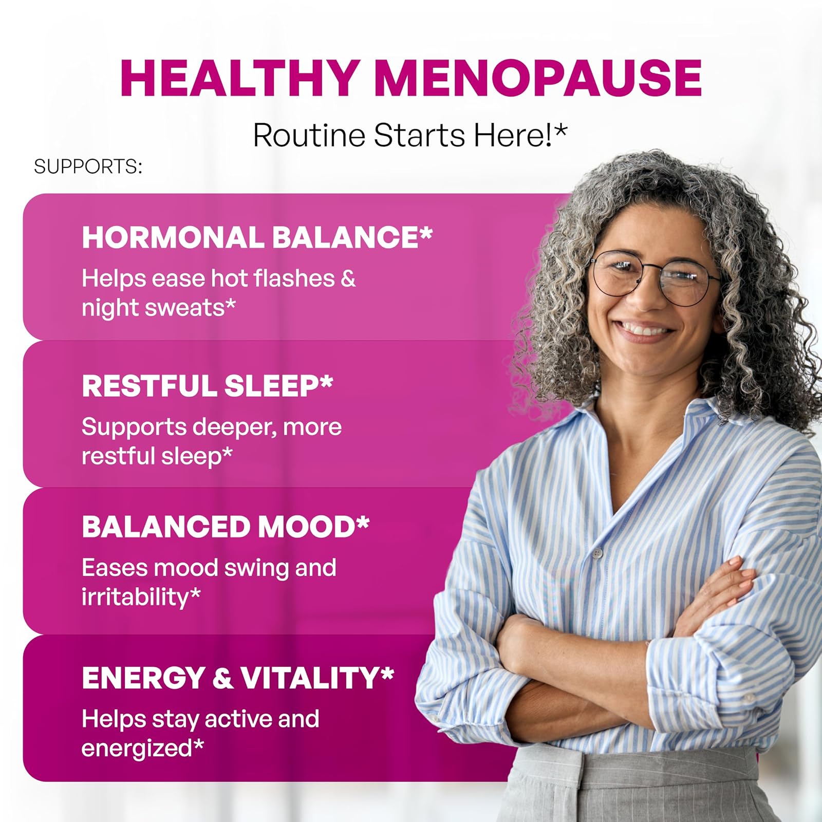 Herbal capsules for menopause symptoms