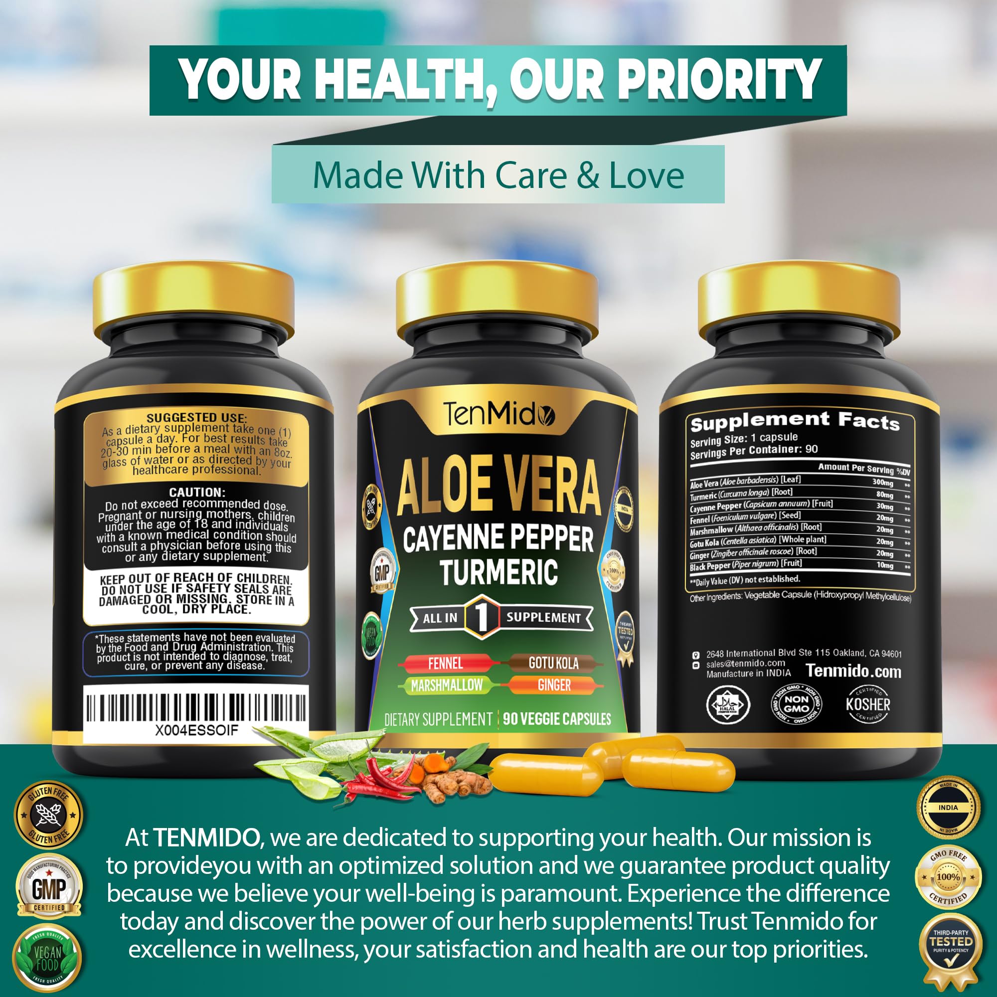 herbal capsules for overall vitality