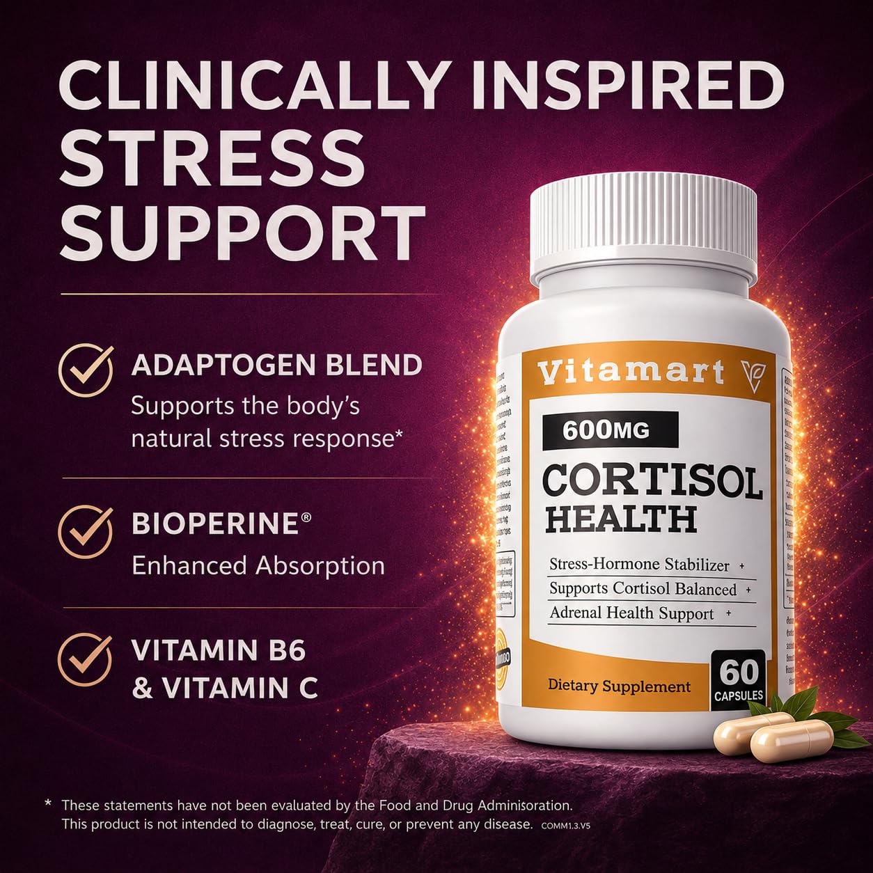 Herbal capsules for relaxation