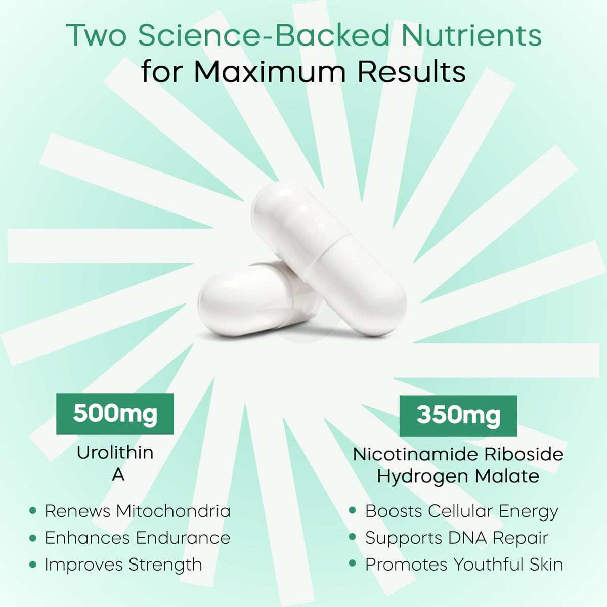 Herbal capsules for vitality boost