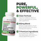 Herbal capsules with cayenne pepper extract
