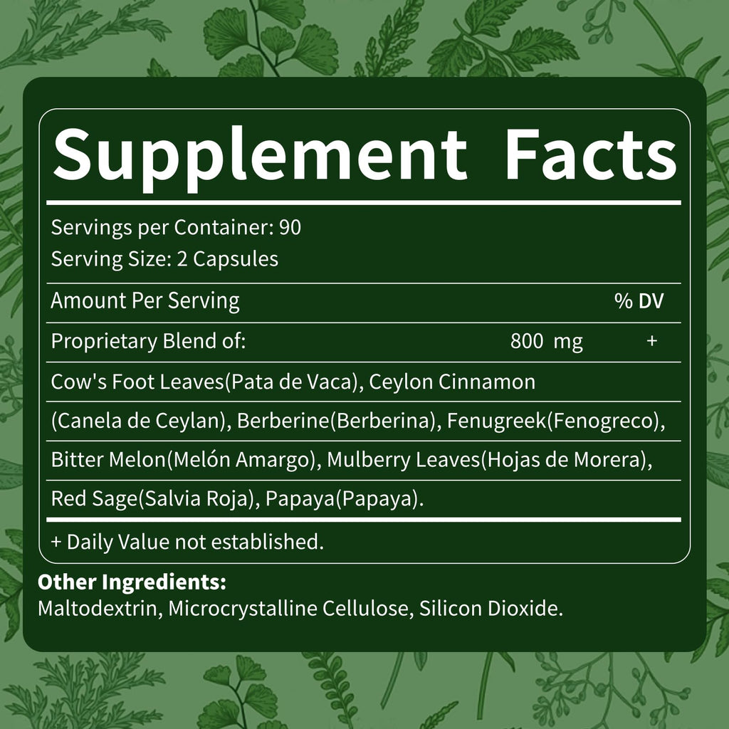 herbal capsules with Ceylon cinnamon