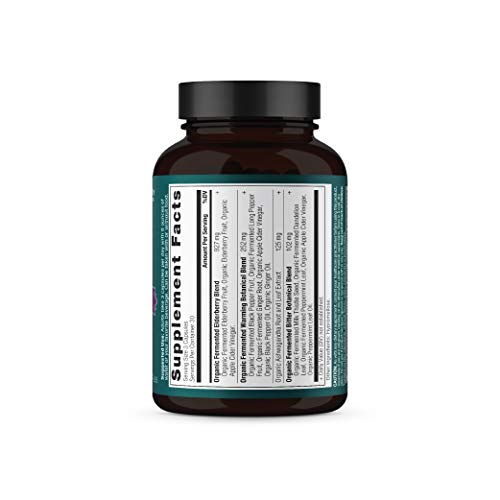 herbal capsules with elderberry for vitality